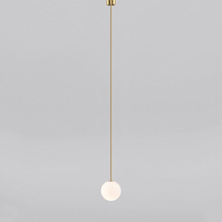 Single Globe Brass Pendant LED - LED light – Letifly Lights & Decor