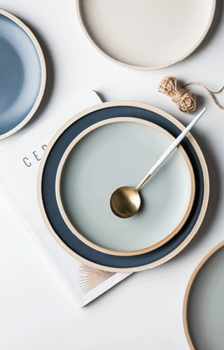 Soho Pastel Color Ceramic Stoneware Dinner Plates – Letifly Lights & Decor