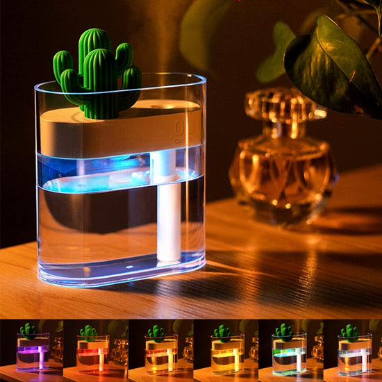 Ultrasonic Cactus Essential Oil Aroma Diffuser – Letifly Lights & Decor