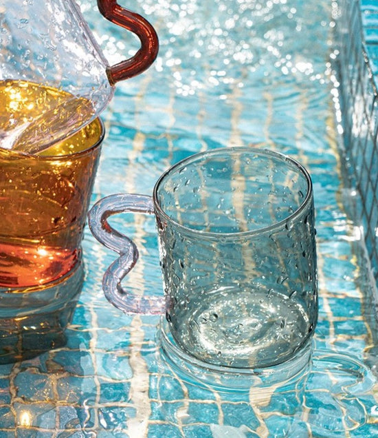 Wavy Handle Glass Mugs - Letifly – Letifly Lights & Decor