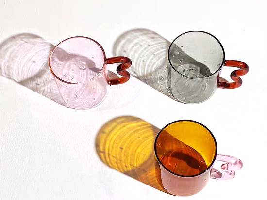 Wavy Handle Glass Mugs - Letifly – Letifly Lights & Decor